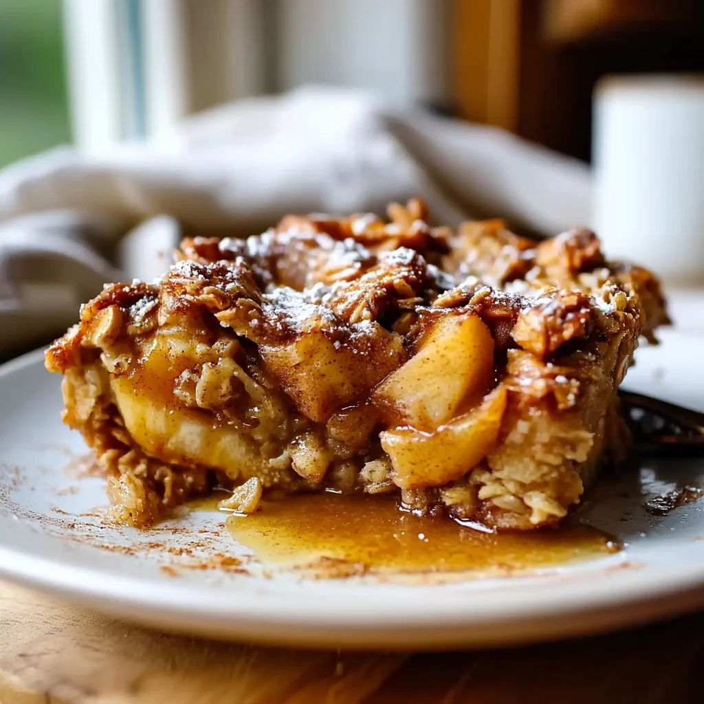 7-Ingredient Apple Cinnamon Baked Oatmeal Recipe