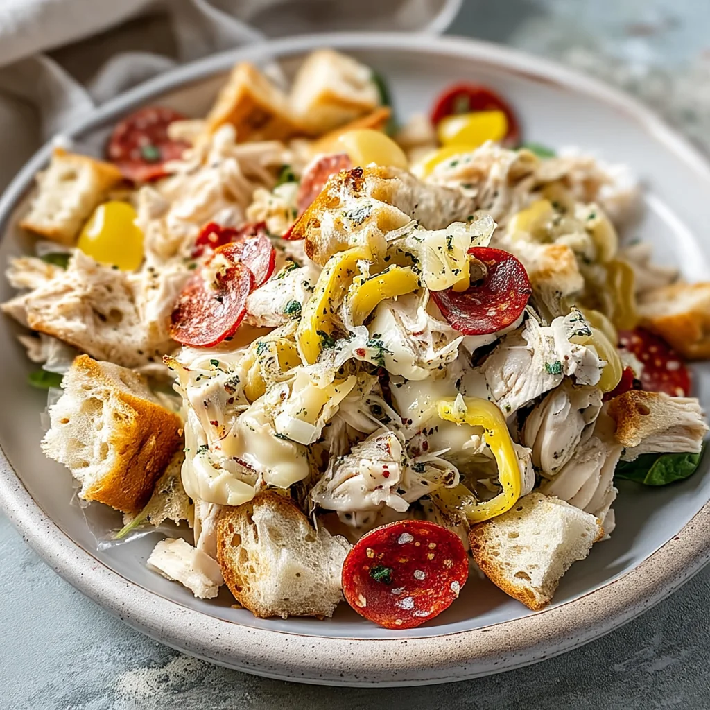 Italian Grinder Chicken Salad Recipe: 5 Easy Steps